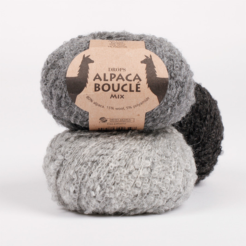 5110 - šviesi pilka DROPS Alpaca Bouclé